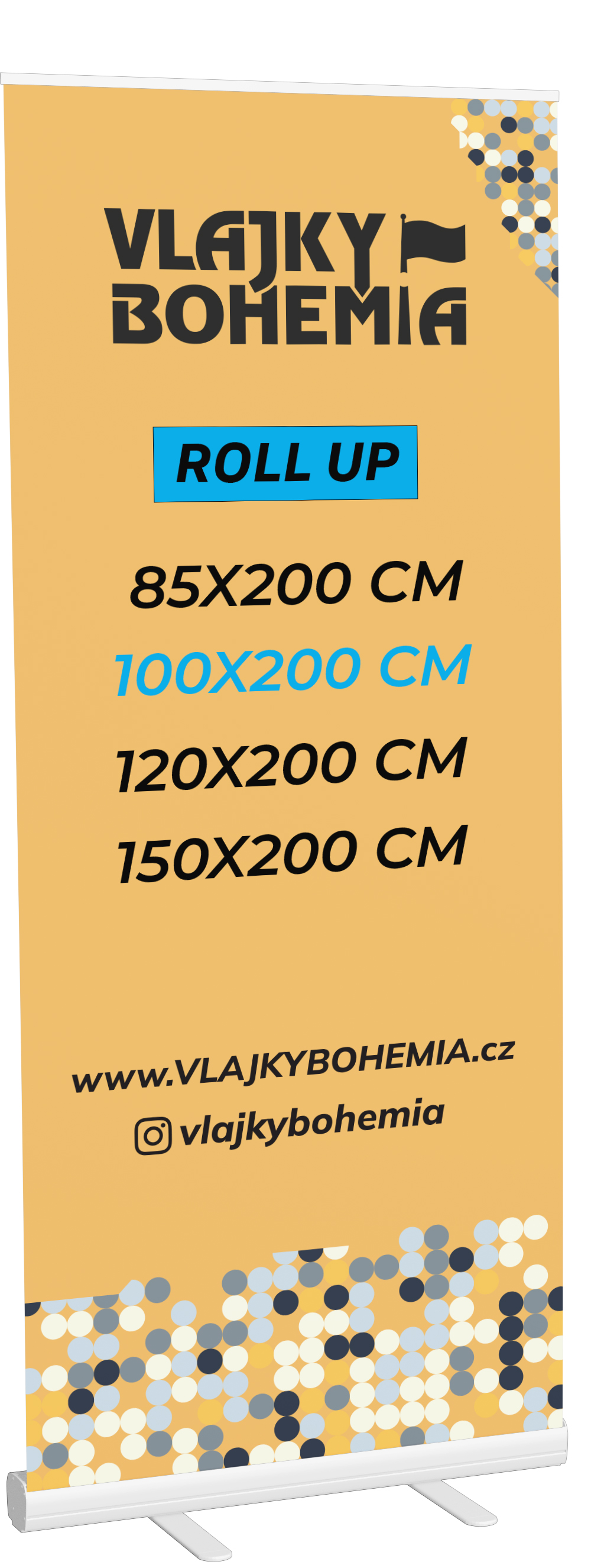 ROLL UP | POP UP | Výběr z několika druhů na VlajkyBohemia.cz